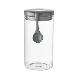 Pixie glass jar with lid and spoon from Bloomingville - NordicNest.com