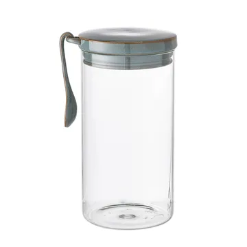 Pixie glass jar with lid and spoon from Bloomingville - NordicNest.com
