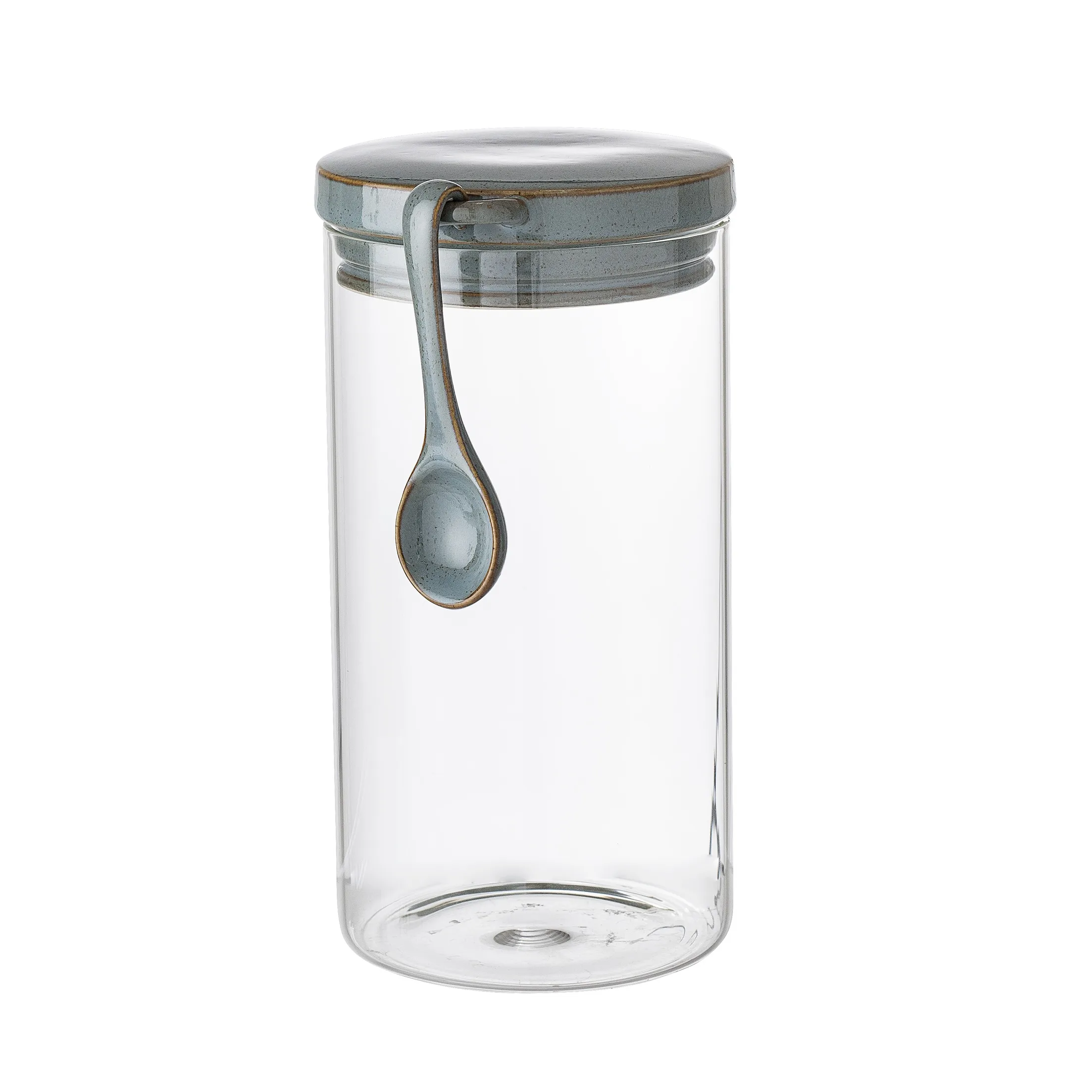 Pixie glass jar with lid and spoon from Bloomingville - NordicNest.com
