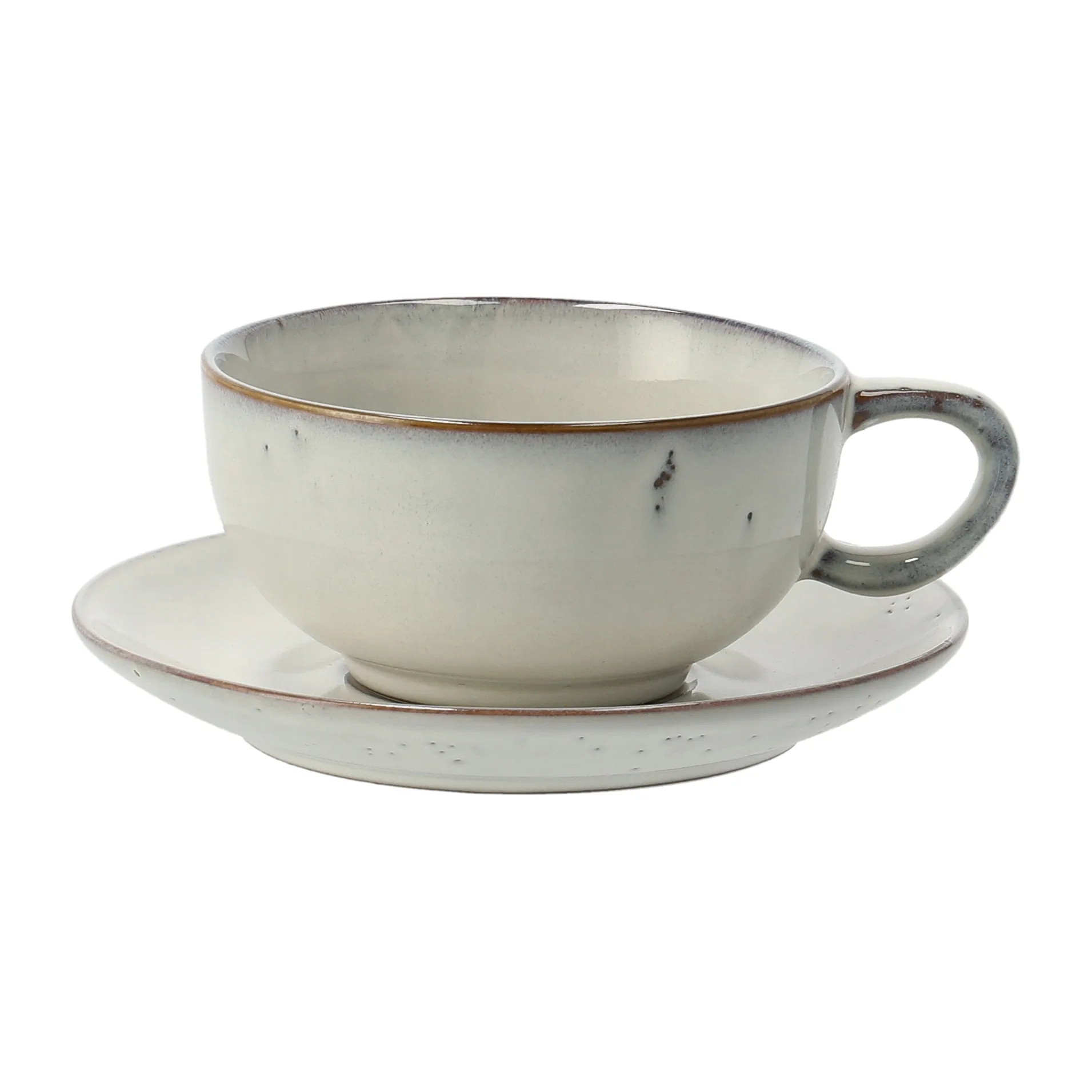 Nordic Sand tea cup and saucer from Broste Copenhagen - NordicNest.com