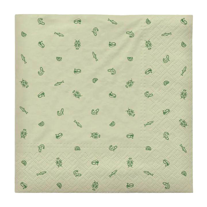 Sea napkin 33x33 cm 20-pack from Broste Copenhagen - NordicNest.com