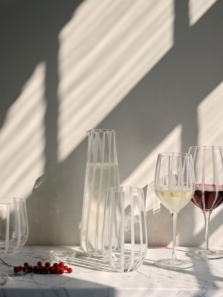Stripe White Wine Glass 35 Cl From Broste Copenhagen