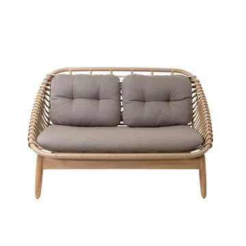 String 2-seater sofa teak legs from Cane-line - NordicNest.com