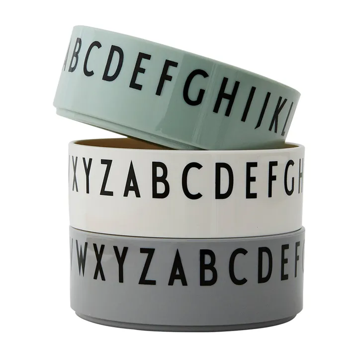 Breakfast Dinner Lunch bowl 3-pack from Design Letters - NordicNest.com