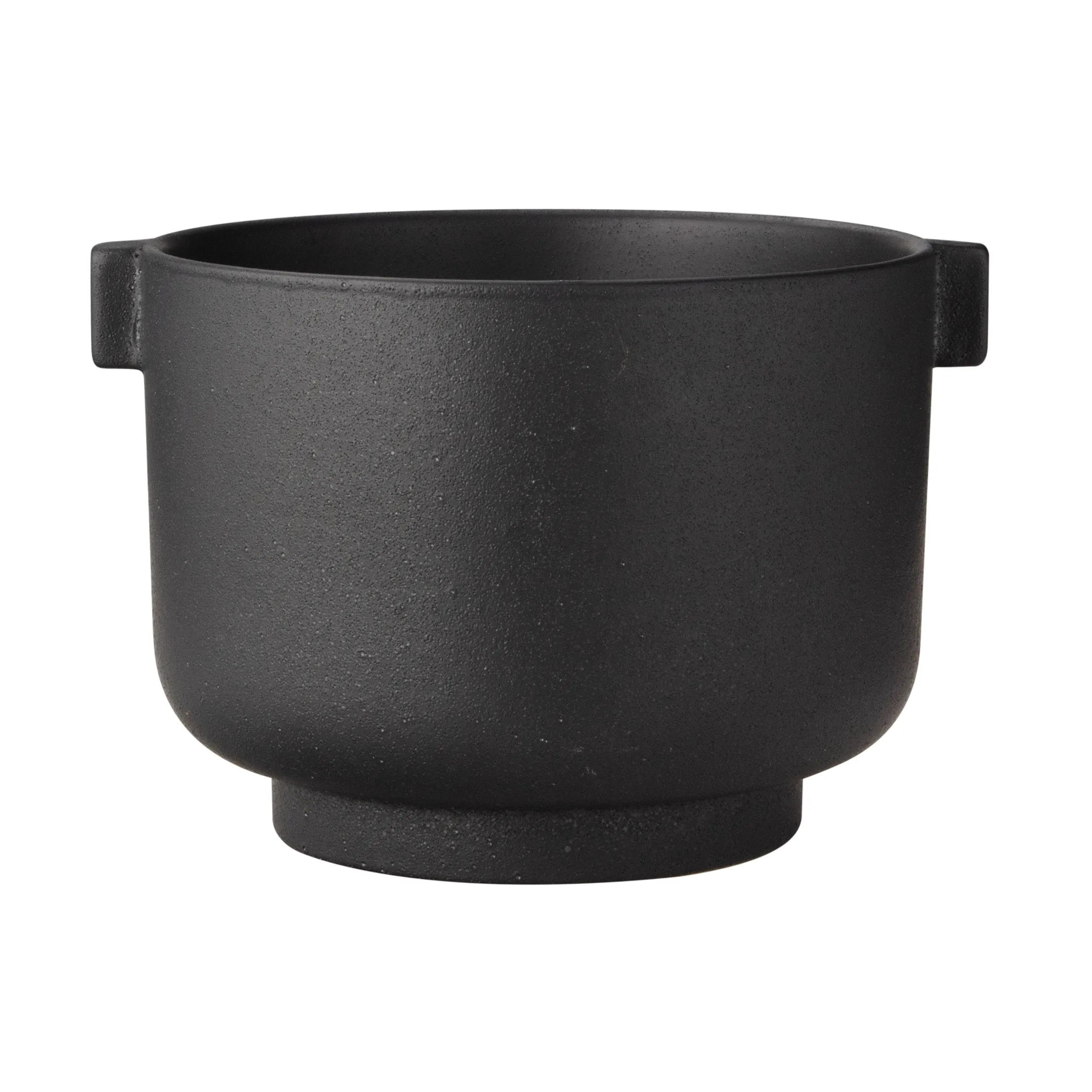 Ernst flower pot with handle black from ERNST - NordicNest.com