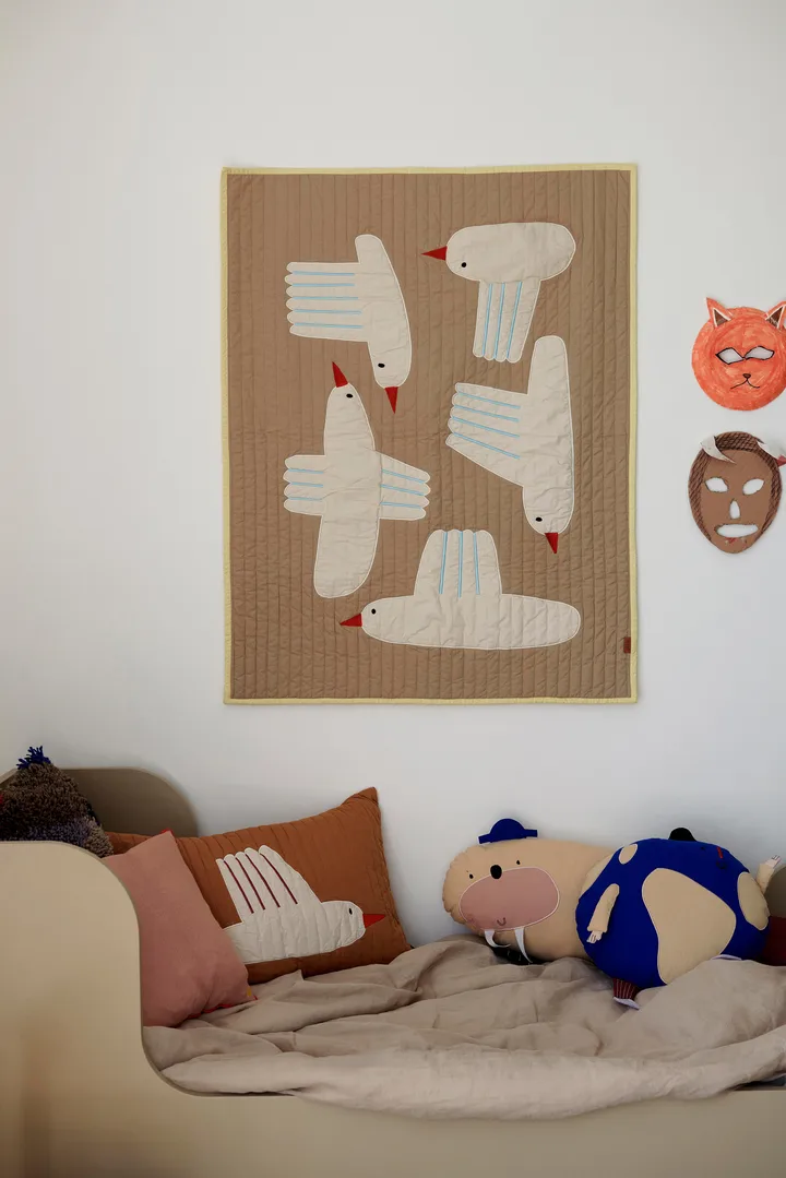 Bird quiltad throw from Ferm LIVING - NordicNest.com
