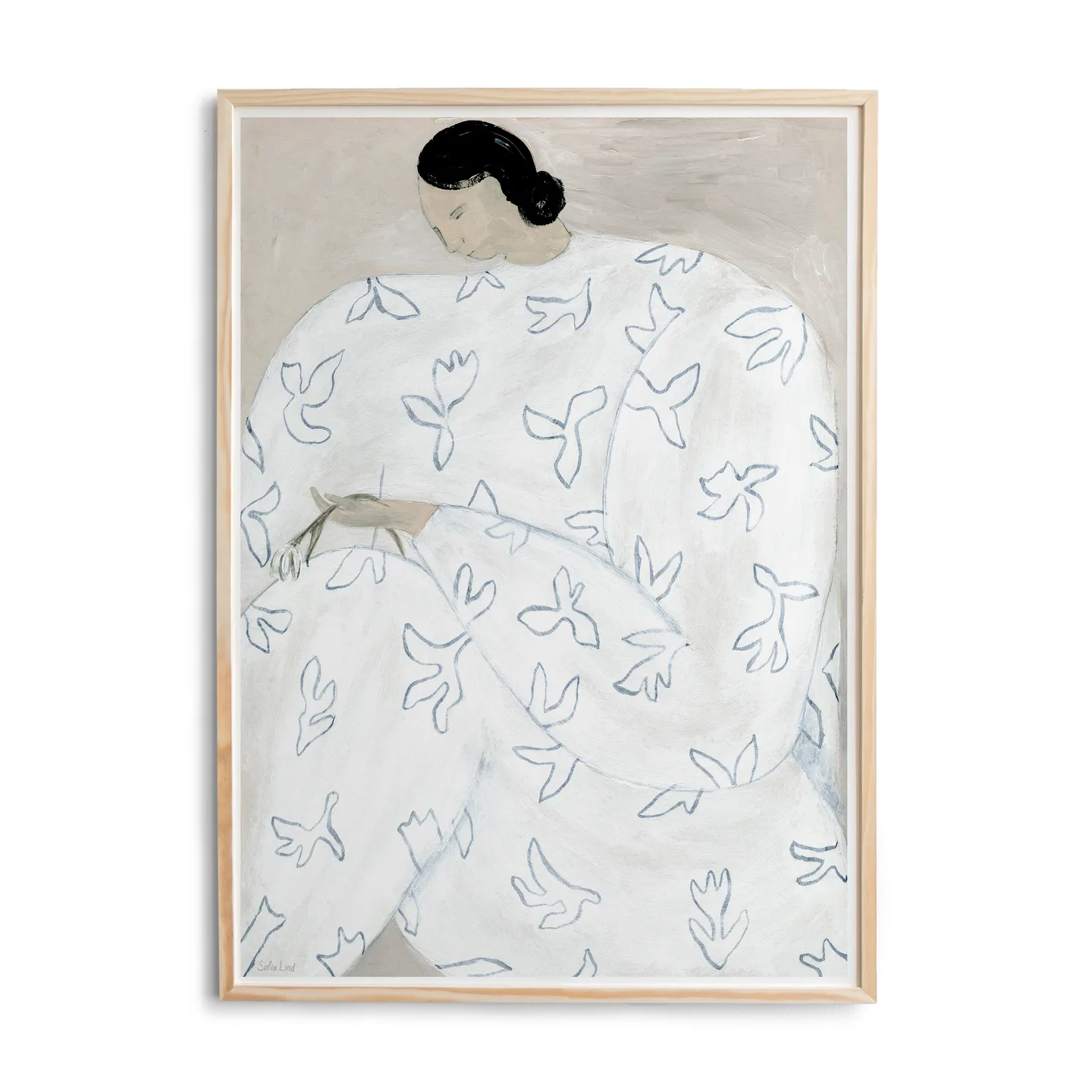White Flower poster 50x70 cm from Fine Little Day - NordicNest.com