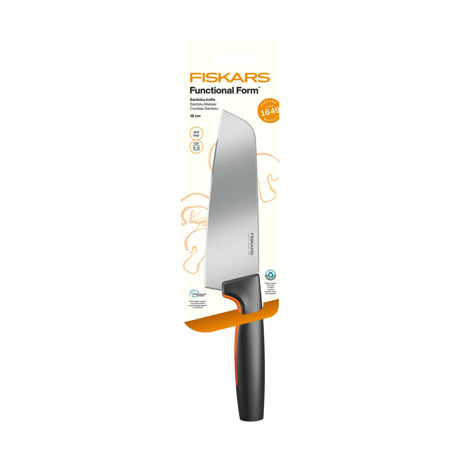 Functional Form santoku knife from Fiskars - NordicNest.com