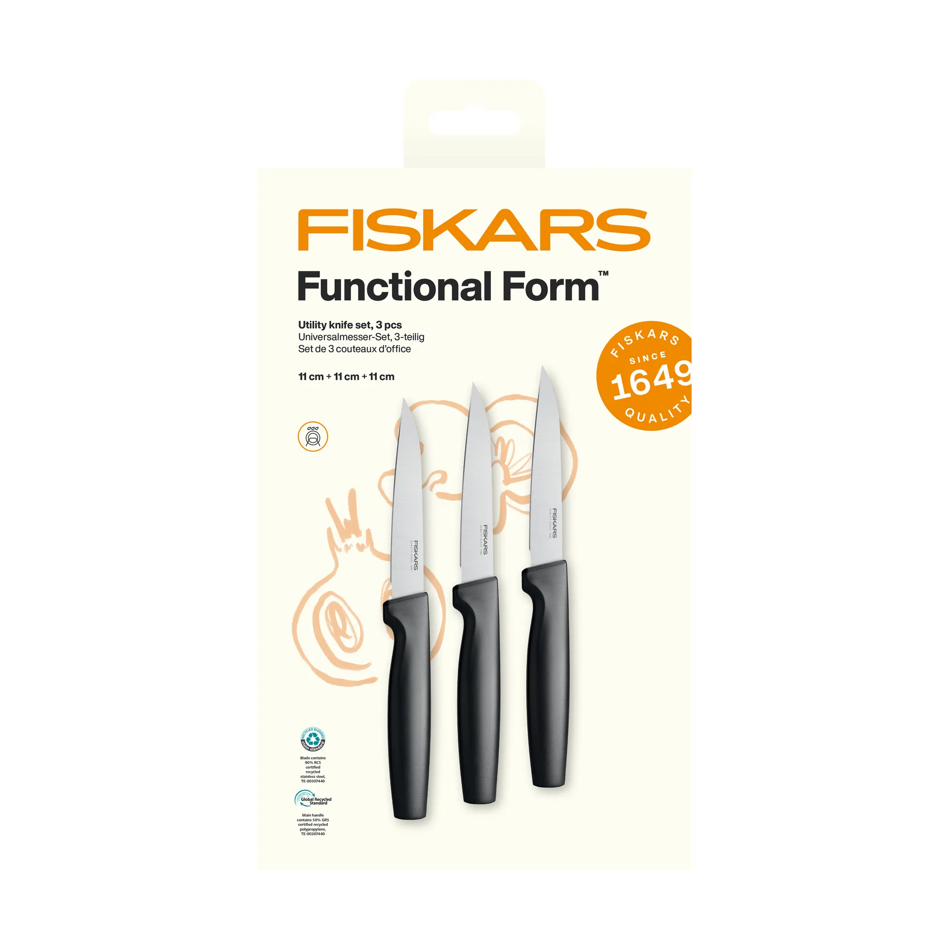 Functional Form utility knife set from Fiskars - NordicNest.com