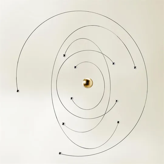 Niels Bohr Atom Model mobile from Flensted Mobiles - NordicNest.com