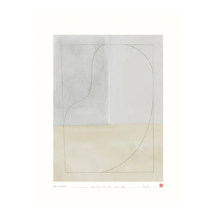 One Line poster 40x50 cm from Hein Studio - NordicNest.com