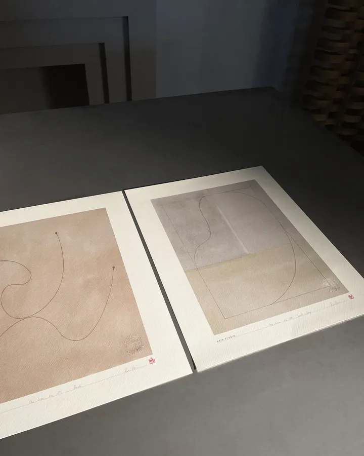 One Line poster 40x50 cm from Hein Studio - NordicNest.com