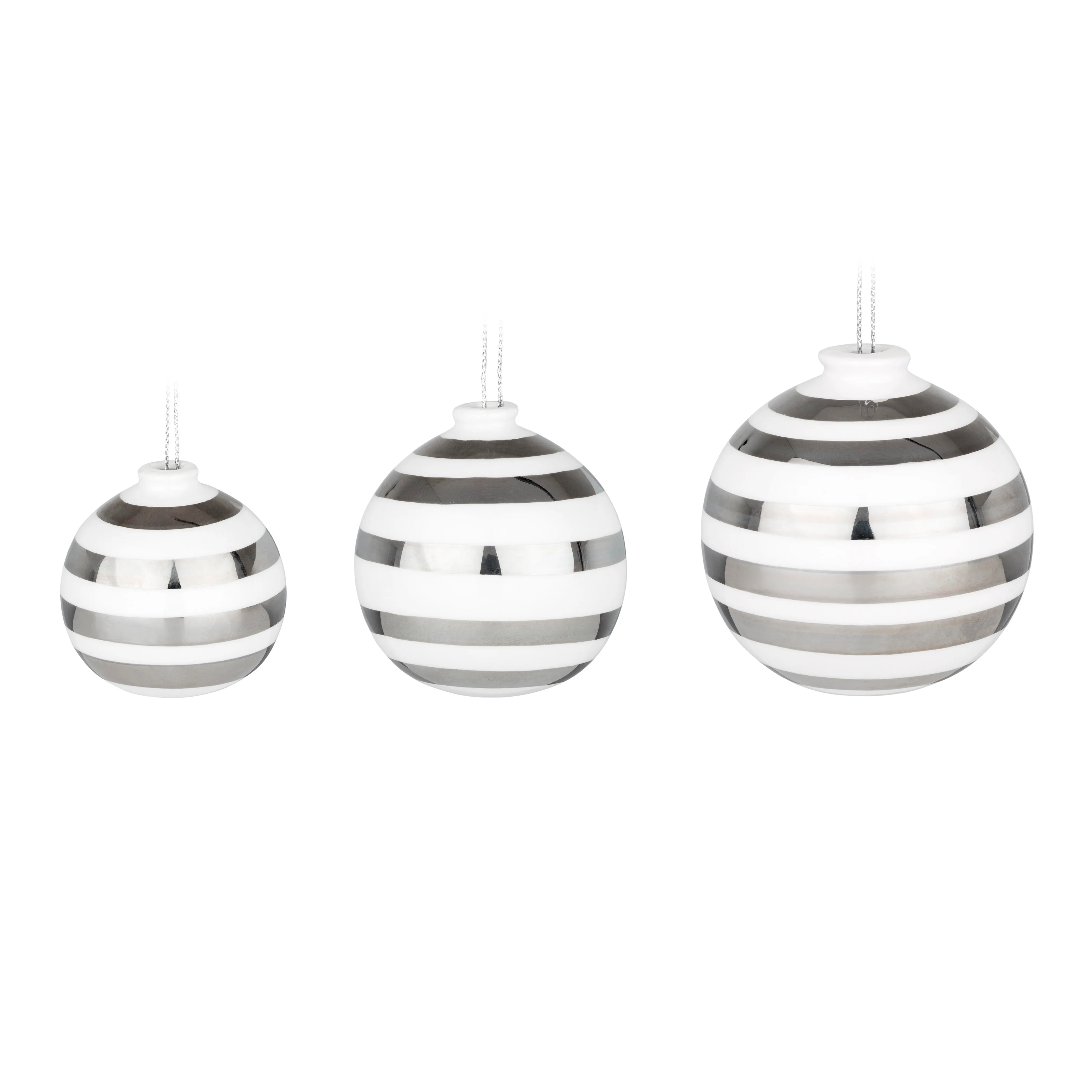 Omaggio Christmas baubles 3-pack from Kähler - NordicNest.com