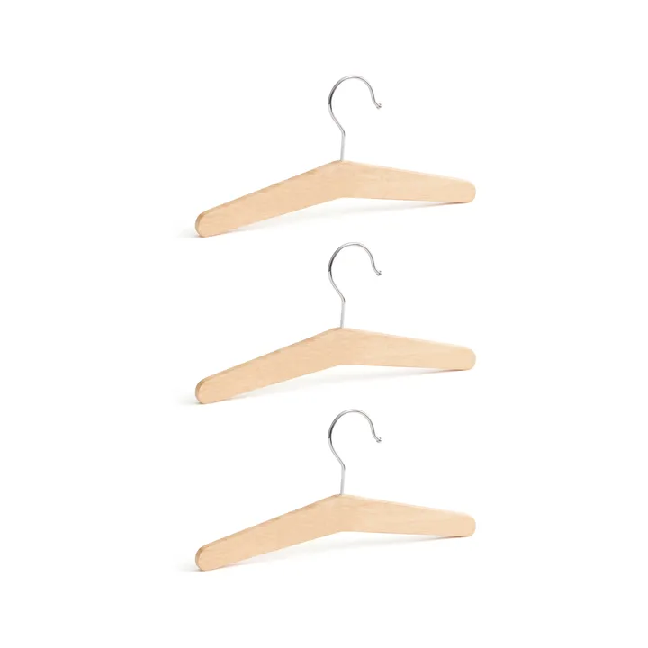 Saga blonde hangers 3-pack from Kid's Concept - NordicNest.com