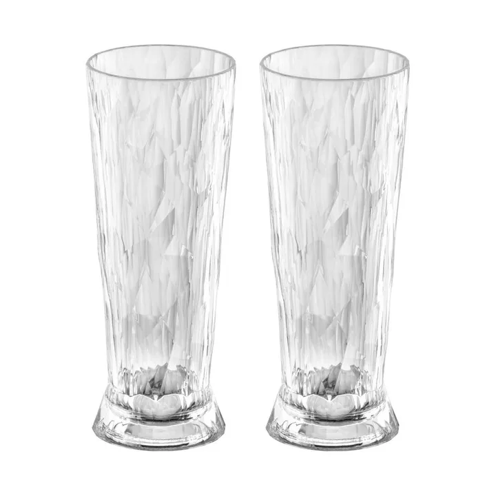 Club No. 11 beer glass plastic 50 cl 2-pack from Koziol - NordicNest.com