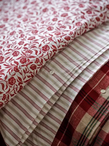 Checked cotton flannel bedding set from Lexington - NordicNest.com