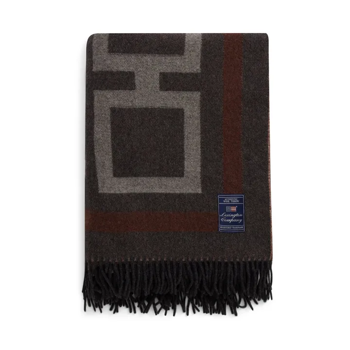 Graphic Recycled Wool throw 130x170 cm from Lexington - NordicNest.com