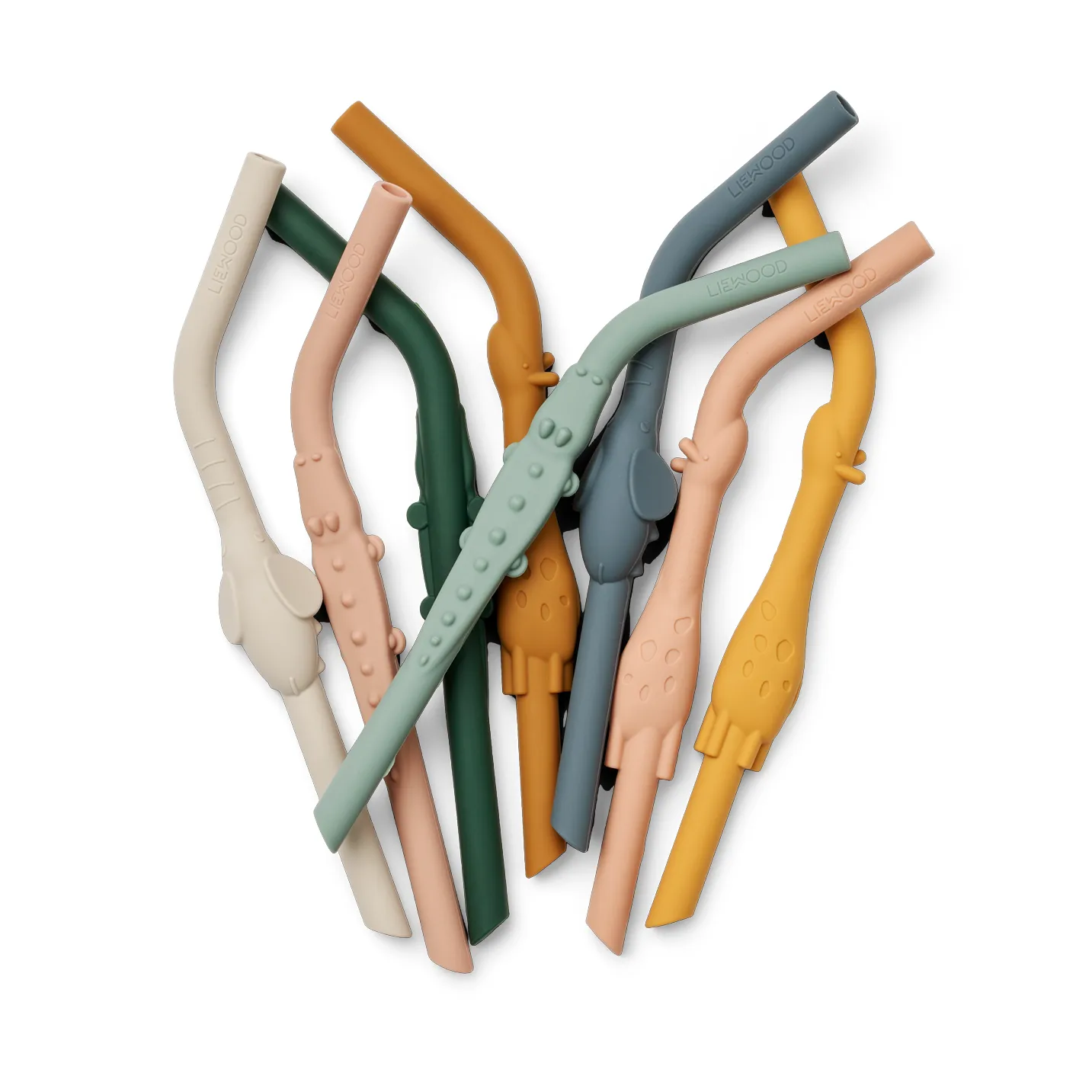 Carlson All Together straws 8 pieces from Liewood - NordicNest.com