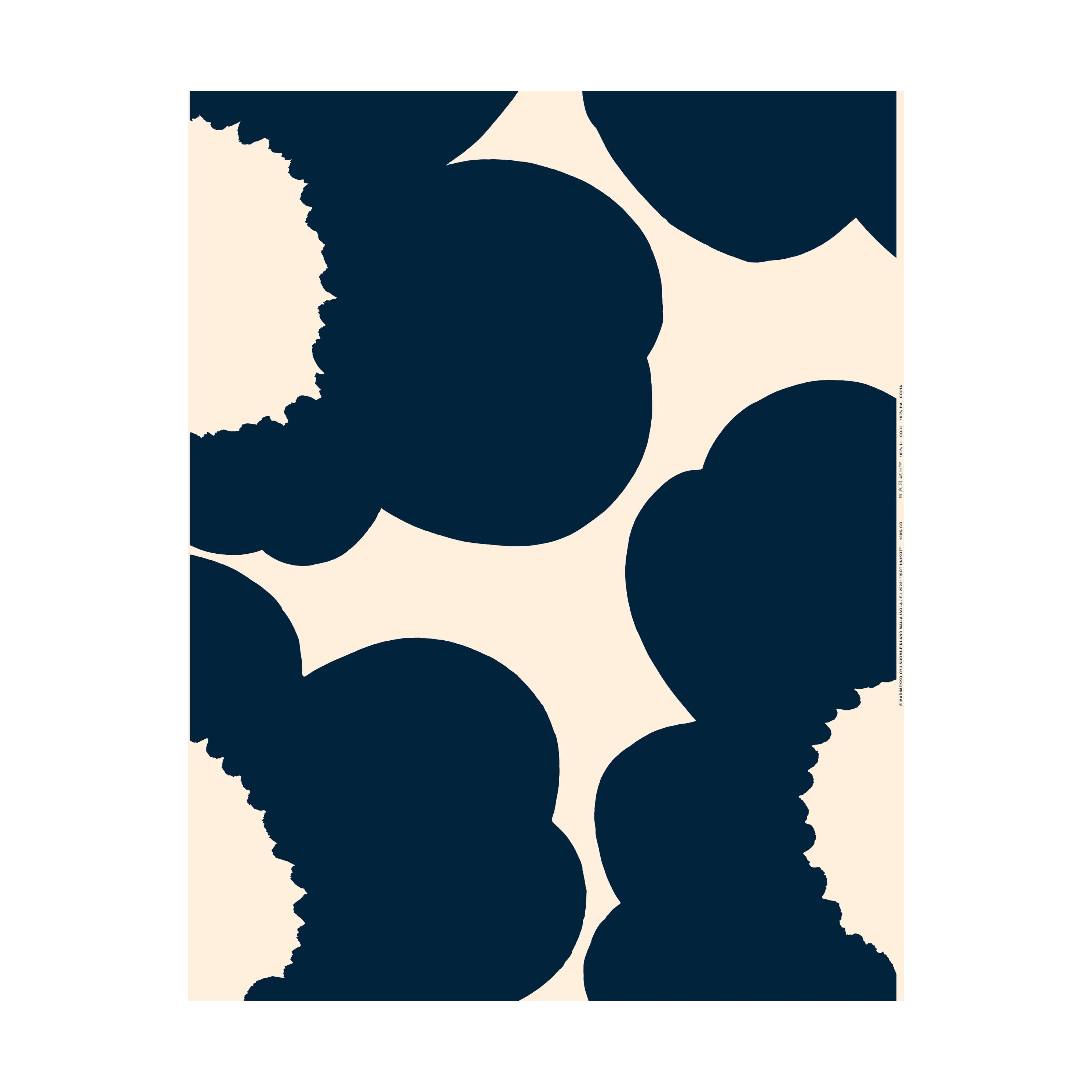 Iso Unikko fabric cotton satin from Marimekko - NordicNest.com