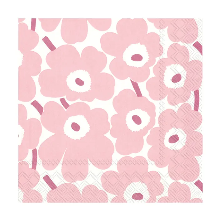 Mini Unikko napkins 20-pack from Marimekko - NordicNest.com