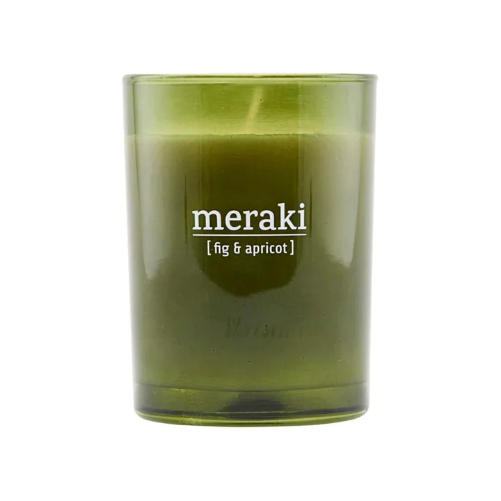 Meraki scented candle green glass 35 hours from Meraki - NordicNest.com