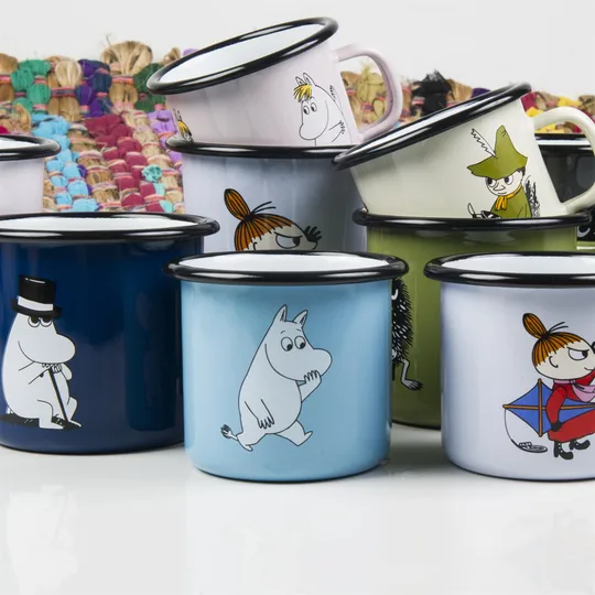 Moomin enamel mug from Muurla - NordicNest.com