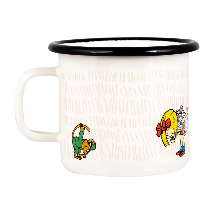 Pippi The Snirkle Hunt enamel mug 25 cl from Muurla - NordicNest.com