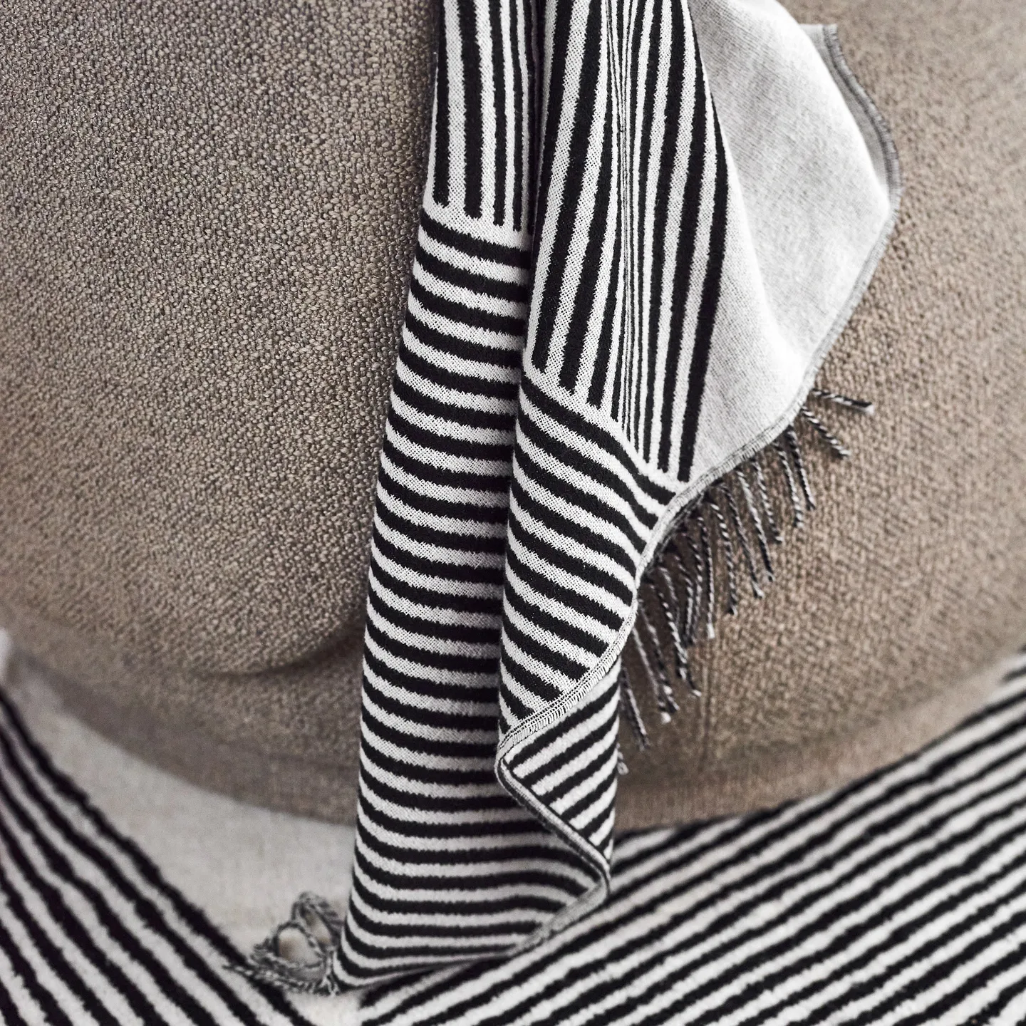 Stripes cotton throw from NJRD - NordicNest.com