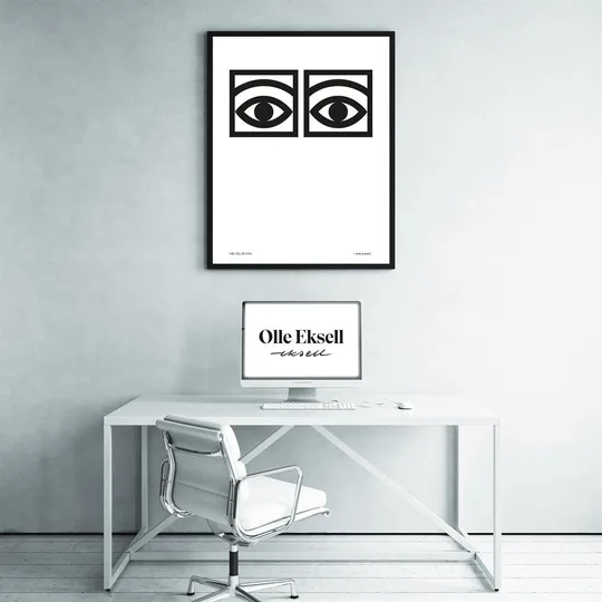 Ögon one-eye poster from Olle Eksell - NordicNest.com