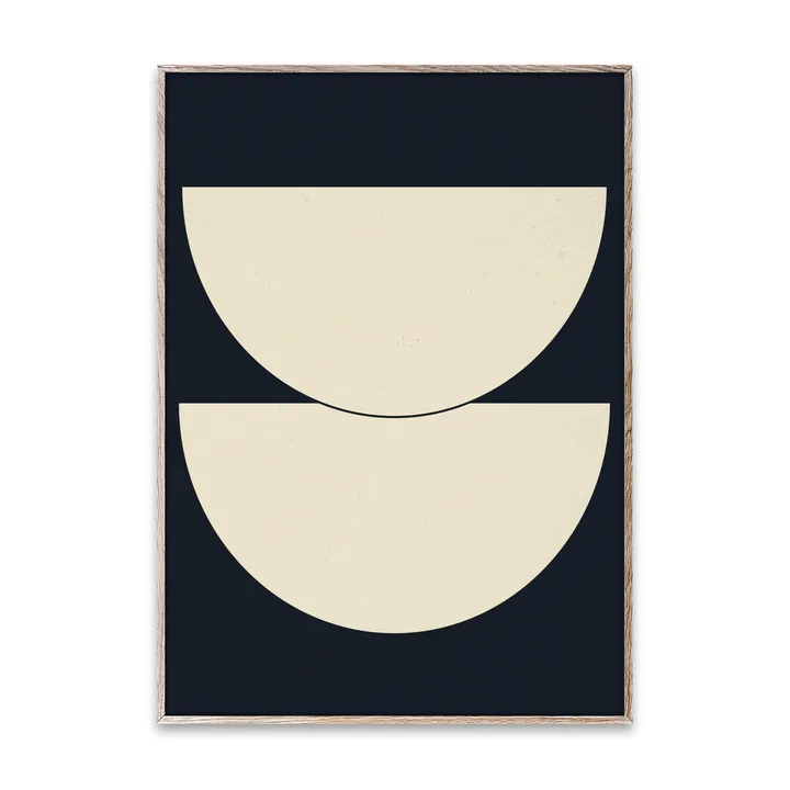 Half Circles I poster blue from Paper Collective - NordicNest.com