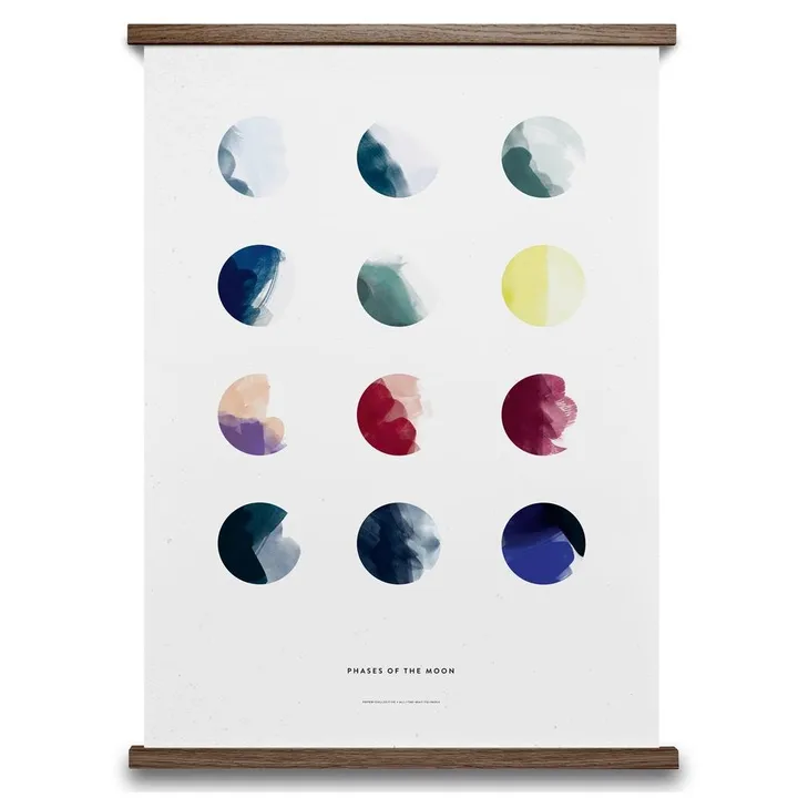 Moon phases poster from Paper Collective - NordicNest.com