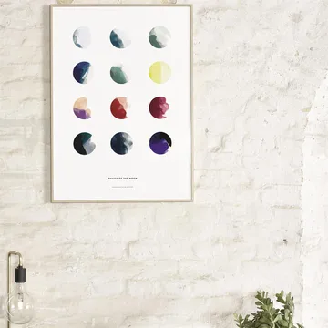 Moon phases poster from Paper Collective - NordicNest.com