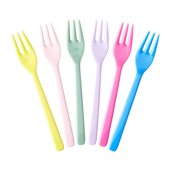 Rice melamine fork 6-pack from RICE - NordicNest.com