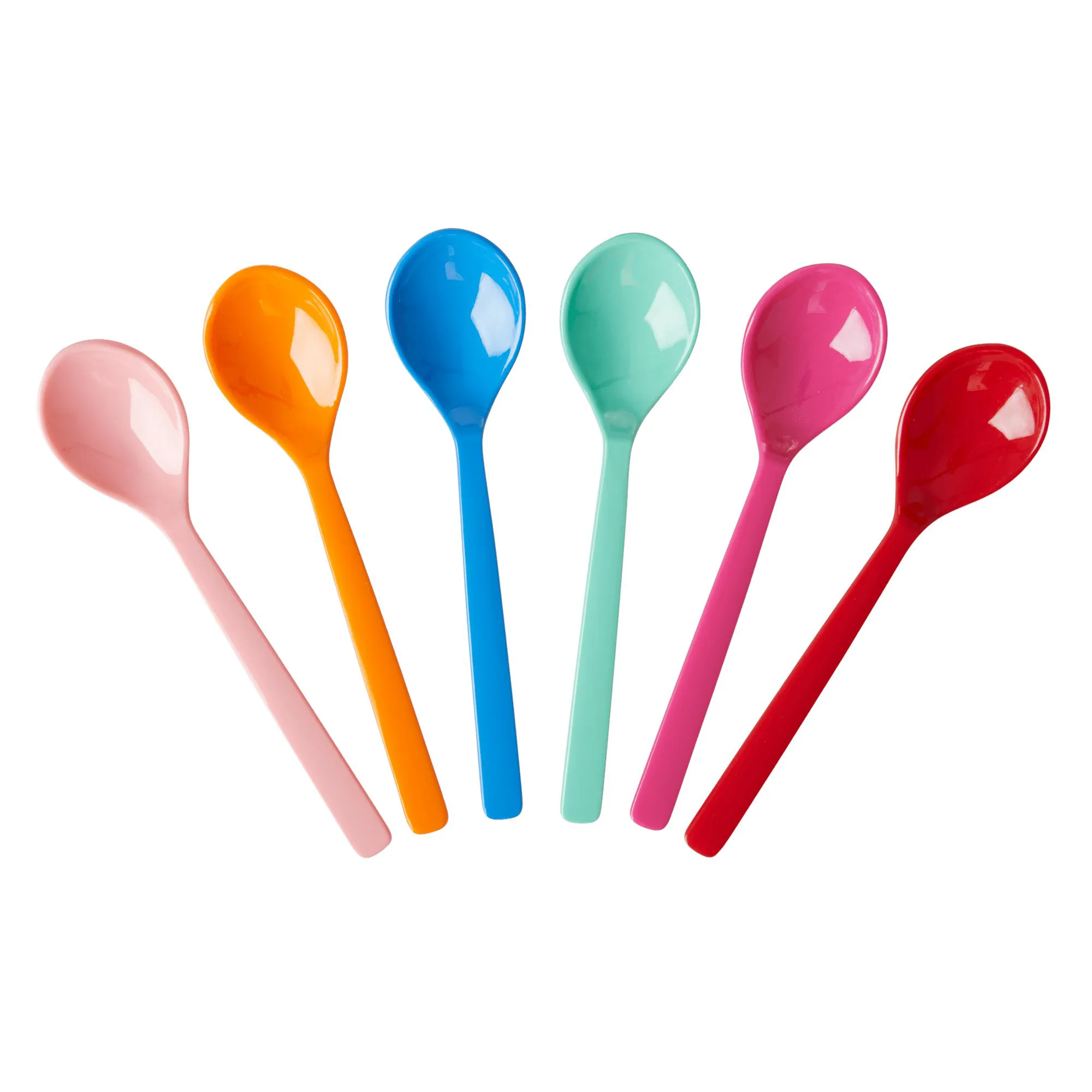 Rice melamine spoon 14 cm 6-pack from RICE - NordicNest.com