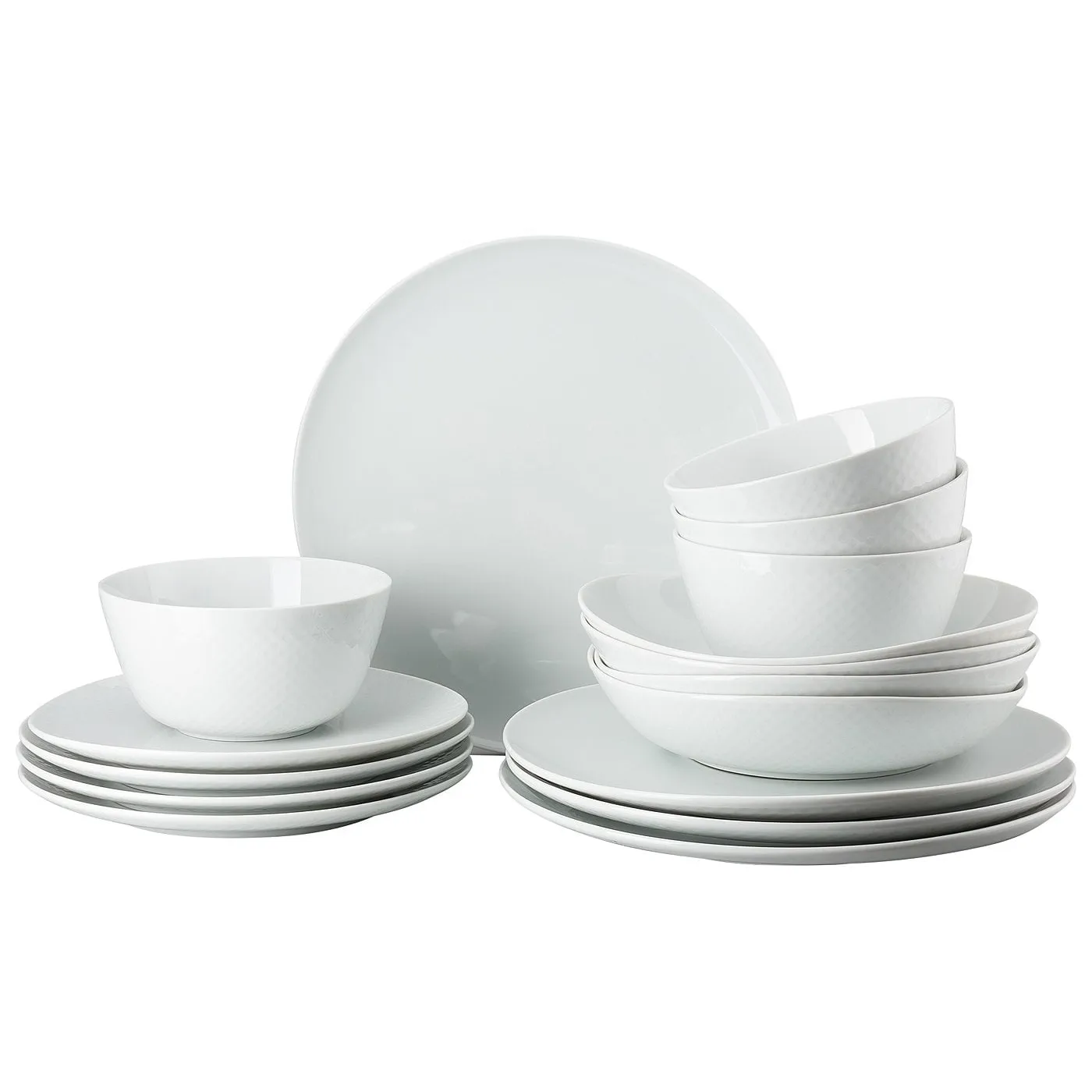 Junto dinner service set white from Rosenthal - NordicNest.com