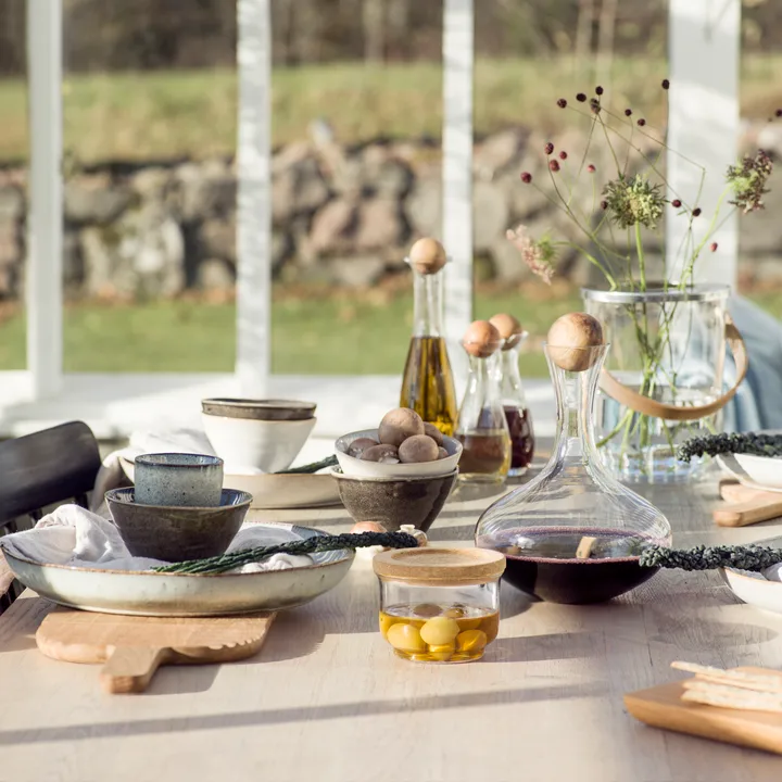 Nature glass jar with lid from Sagaform - NordicNest.com