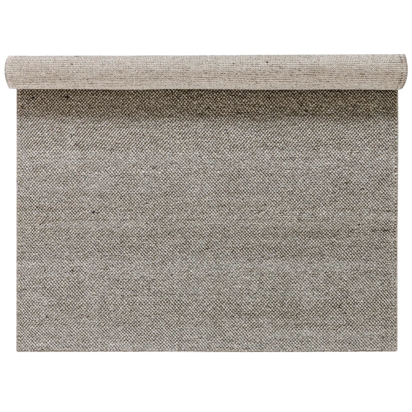 Flock wool carpet nature grey from Scandi Living - NordicNest.com