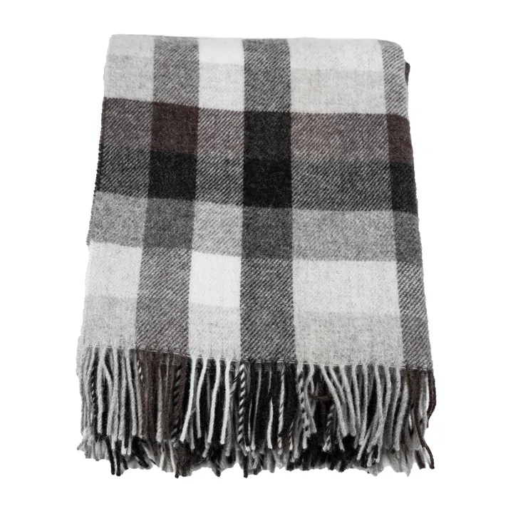 Wool blanket checked 130x170 cm from Stackelbergs - NordicNest.com