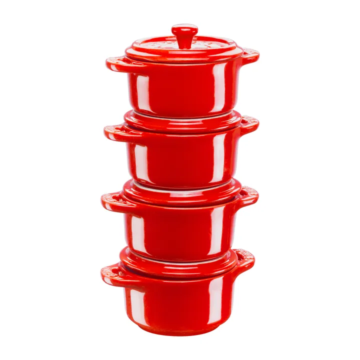 Staub pot set mini Ø10 cm 4-pack from STAUB - NordicNest.com