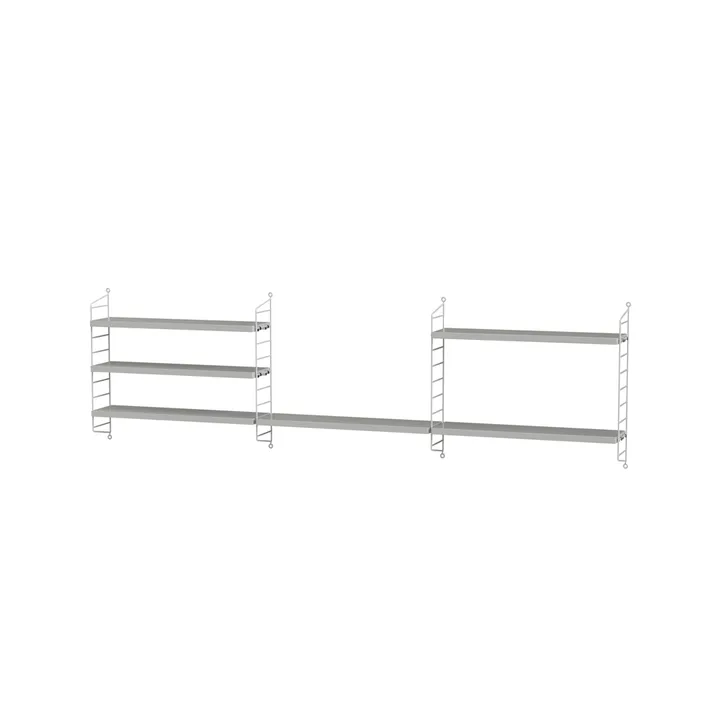 String children's room grey - Combination H from String - NordicNest.com