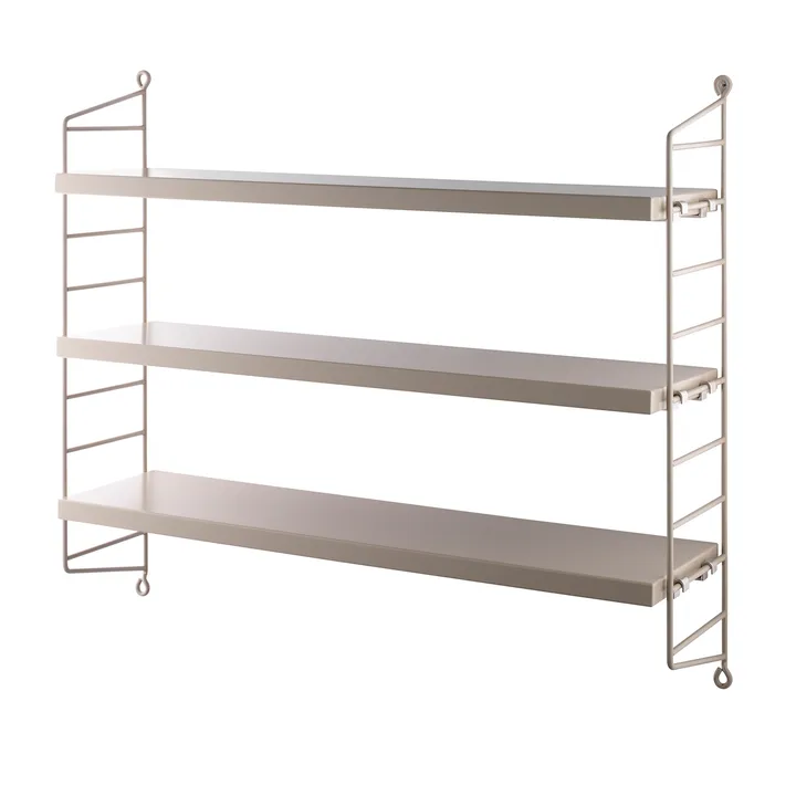 String shelf Pocket beige from String - NordicNest.com
