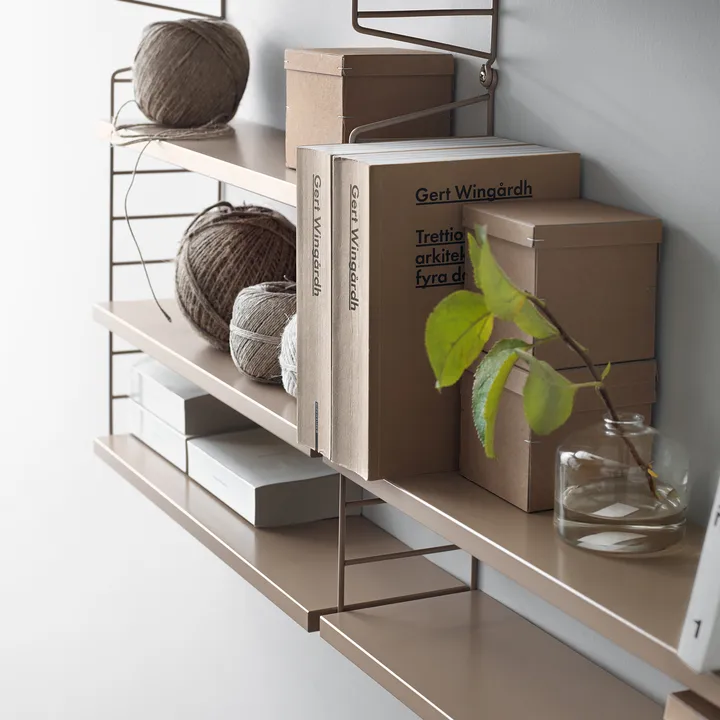 String shelf Pocket beige from String - NordicNest.com