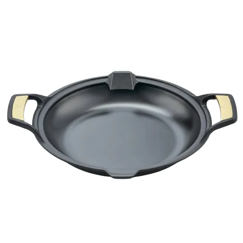 Signature Paella Pan Polished Cast Iron 33 cm from Victoria ...