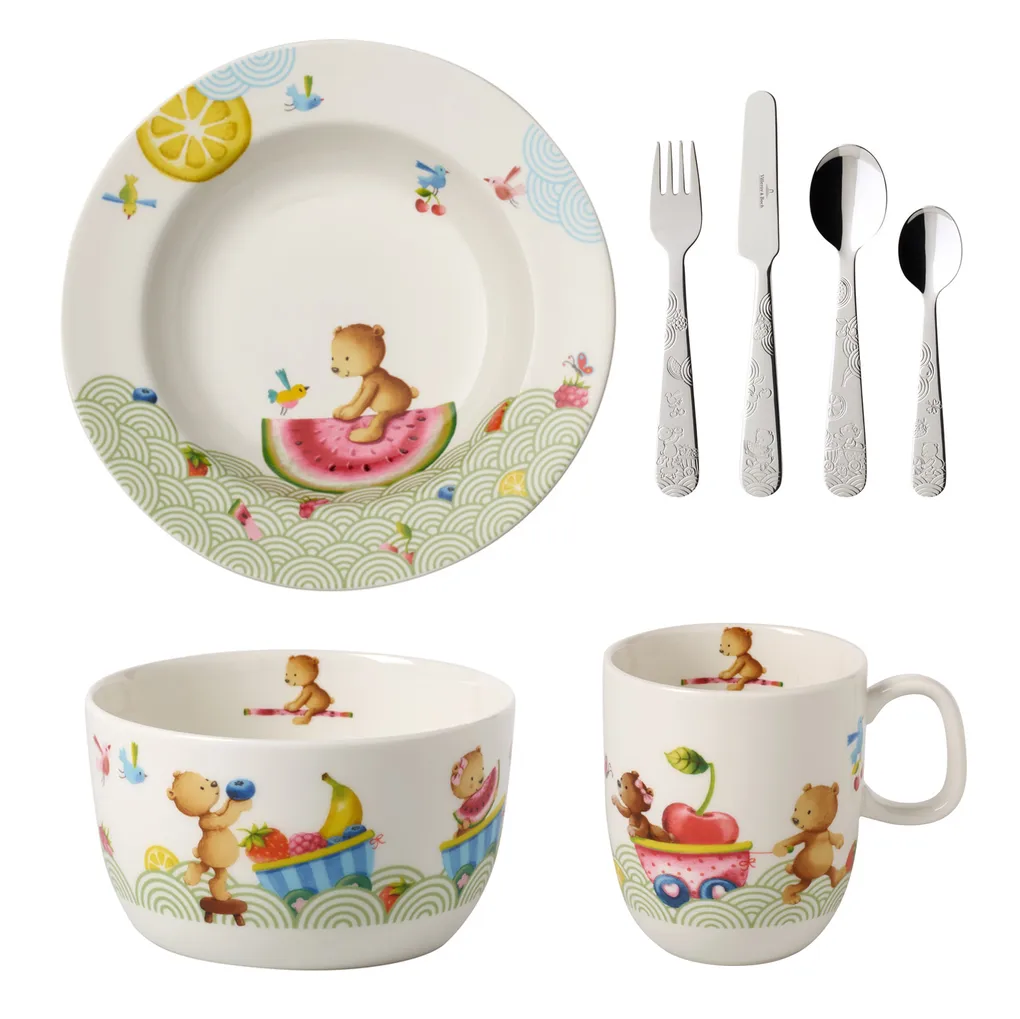 Hungry as a Bear children's dinnerware and cutlery from Villeroy & Boch ...