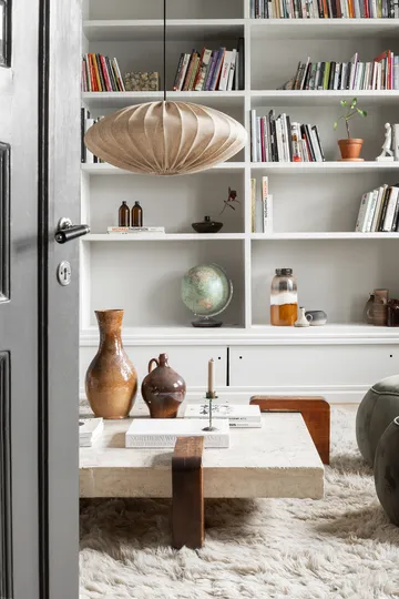 Ellipse lamp shade 65 cm linen from Watt & Veke - NordicNest.com