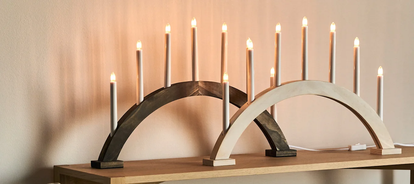 Stylish Christmas candle bridges