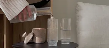 Decorate with fluted glass